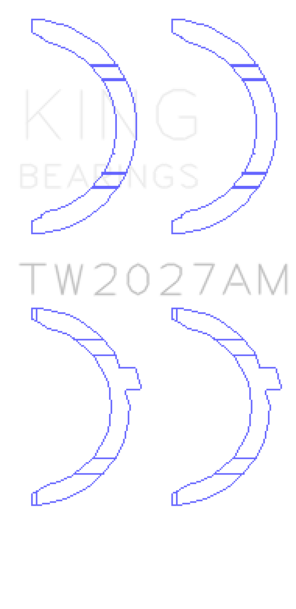 King Engine Bearings AUDI AAH, BUG, CCWA,CTBA Thrust Washer Set – AM ...