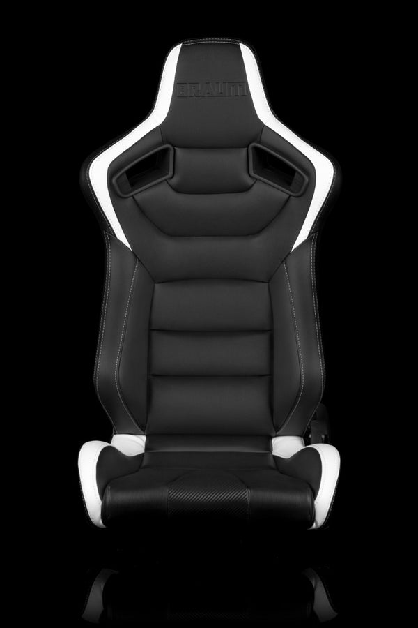 Braum - ELITE SERIES RACING SEATS (BLACK & WHITE) – PAIR – AM Tuning Canada