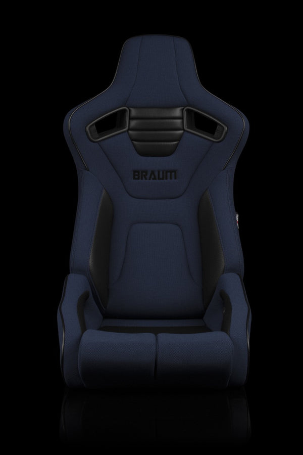 Braum - ELITE-R SERIES SPORT RECLINABLE SEATS (NAVY BLUE | BLACK PIPING ...