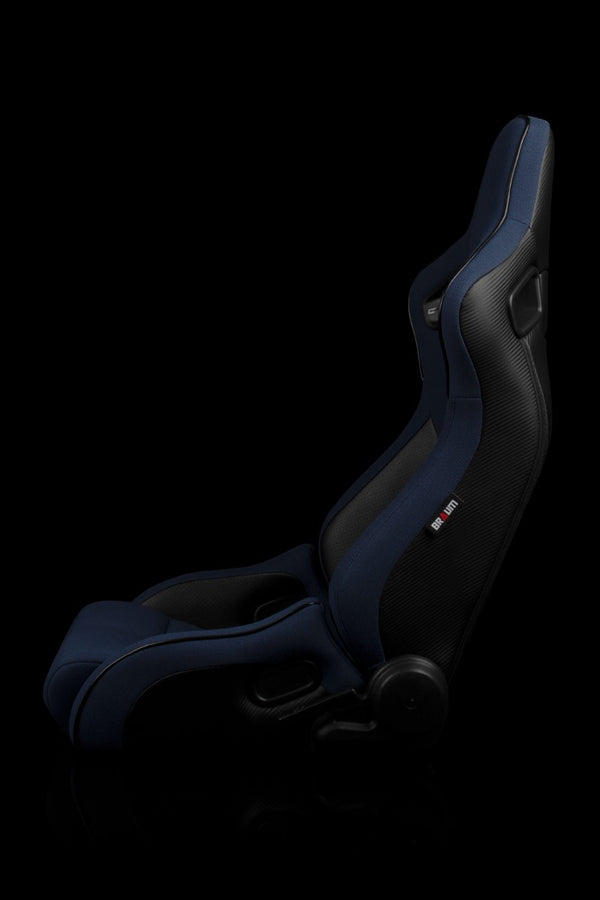 Braum - ELITE-R SERIES SPORT RECLINABLE SEATS (NAVY BLUE | BLACK PIPING ...