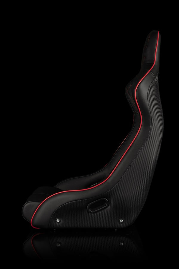 Braum - VENOM-X FIXED BACK BUCKET SEAT [DIAMOND ED. | RED PIPING ...
